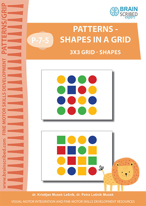 4x4 GRID - SHAPES | grafomotorika